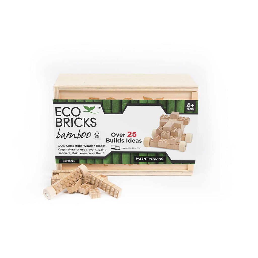 Eco-bricks Bamboo 24 Piece – Torquay Toys